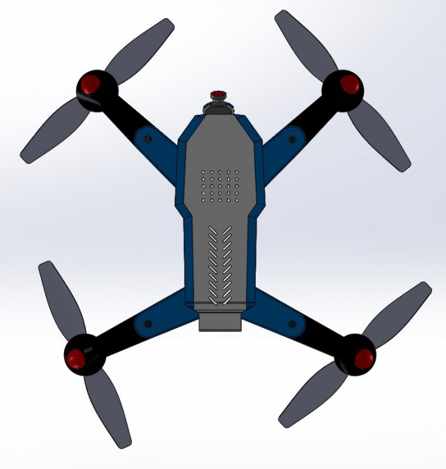 Quadcopter Drone V001 3D Print Model in Engineering 3DExport