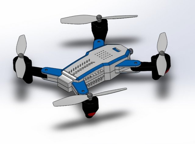 Quadcopter Drone V001 3D Print Model in Engineering 3DExport