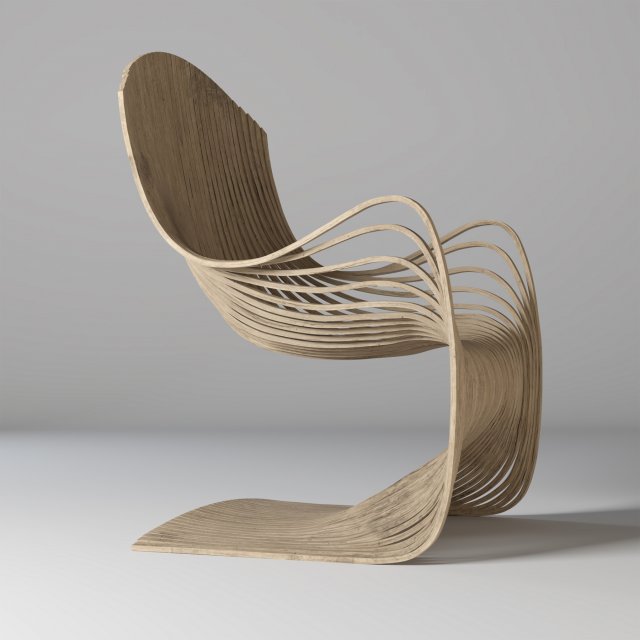 Parametric chair 3D Model in Chair 3DExport