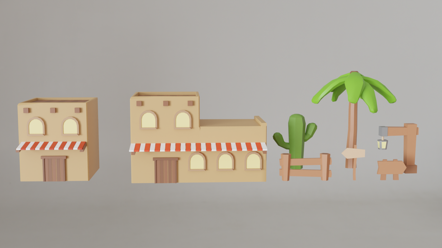 Sand Builds Pack - 8 Model For Desert Theme CG Textures in Buildings ...