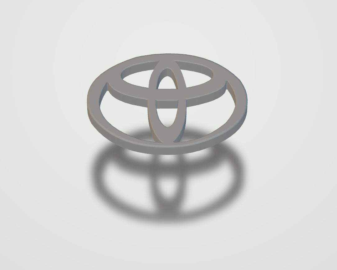 Toyota logo 3D Print Model in Automotive 3DExport