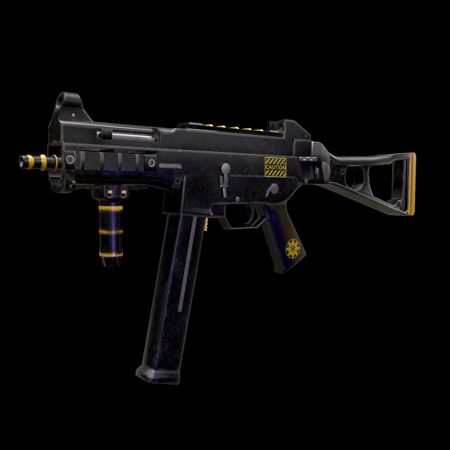 UMP-45 3D Model in Submachine Guns 3DExport