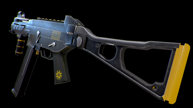 UMP-45 3D Model in Submachine Guns 3DExport