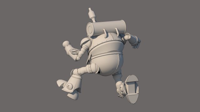 P002 CHRONO TRIGGER ROBOT 3D 3D Model in Robot 3DExport