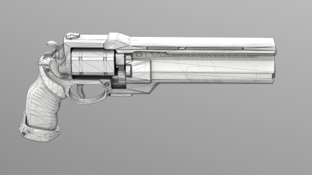 Weapon Game Ready 3D Model in Tools 3DExport