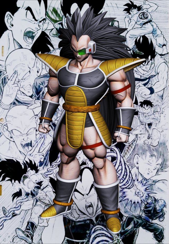 Raditz 3D Model in Toys 3DExport