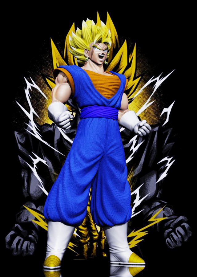 Vegito 3D Model in Toys 3DExport