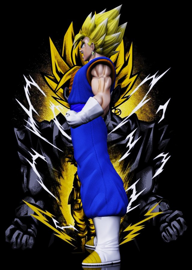 Vegito 3D Model in Toys 3DExport