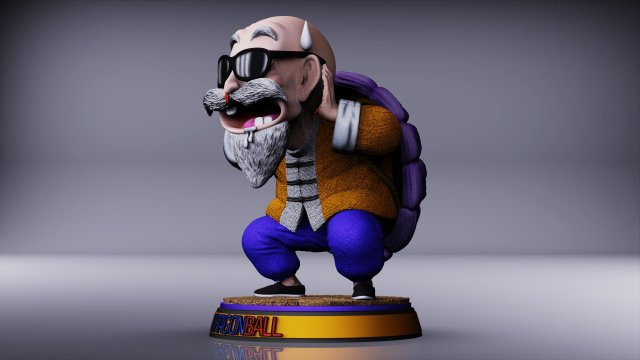 Master Roshi 3D Print Model in Toys 3DExport