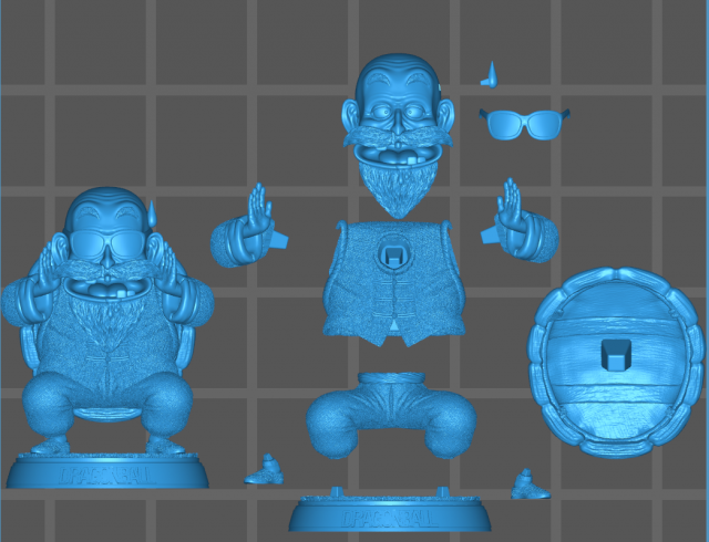 Master Roshi 3D Print Model in Toys 3DExport