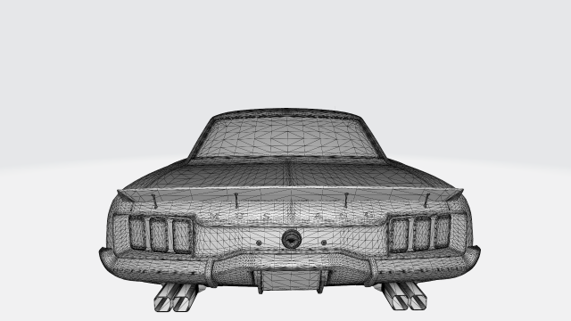 Fo rd Mustang Shelby GT350 3D Model in Racing 3DExport