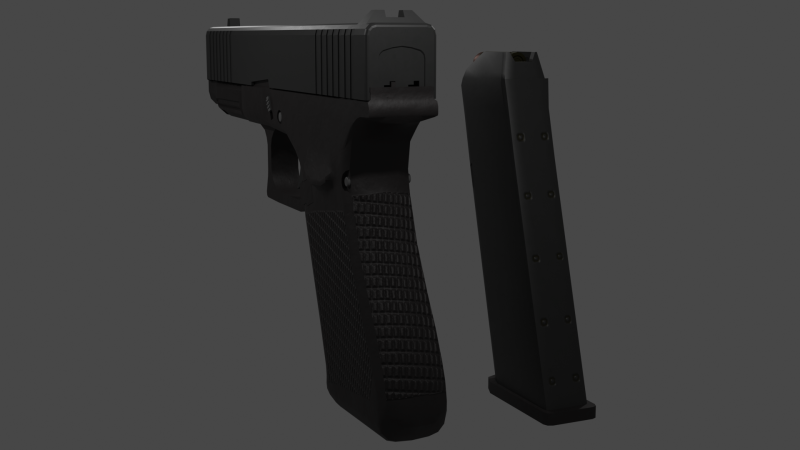 Glock 3D Model in Artillery 3DExport