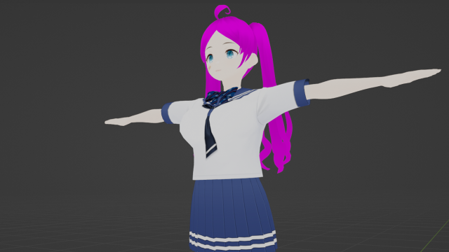 3D Anime Character - Fully Rigged and Game-Ready 3D Model in Woman 3DExport