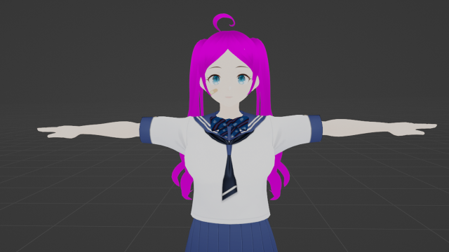 3D Anime Character - Fully Rigged and Game-Ready 3D Model in Woman 3DExport