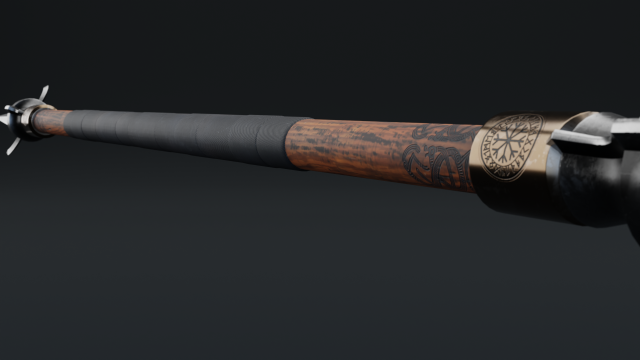 Viking Spear 2K 3D Model in Melee 3DExport