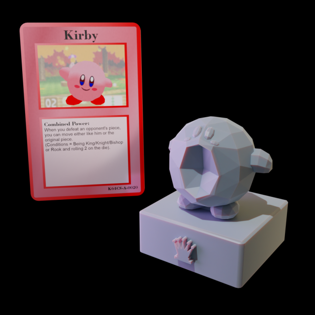 Chess Pack Kirby 64 the Crystal Shards 3D Print Model in Sculpture 3DExport