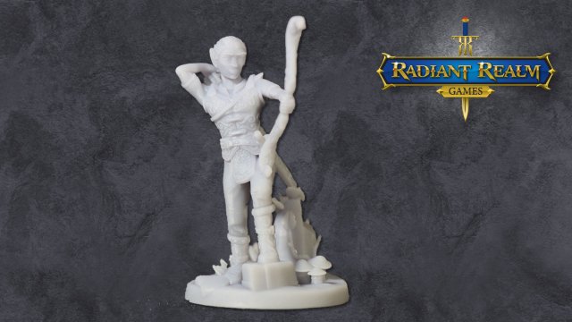 Male elf ranger level 1 32mm anime-style for DND Pathfinder RPGs 3D 프린트 ...