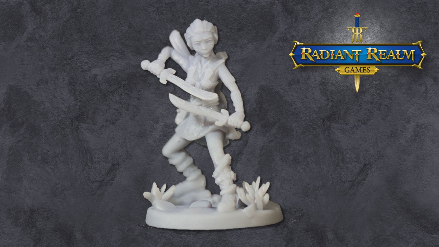 Female elf ranger level 20 with two swords 32mm anime-style for DND ...