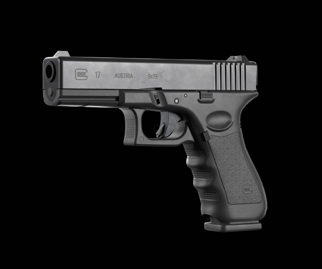 Glock 17 Pistol 3D Model in Pistol 3DExport