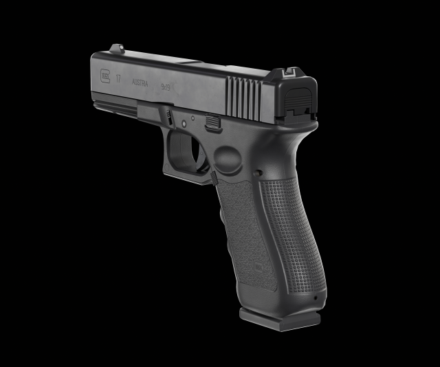 Glock 17 Pistol 3D Model in Pistol 3DExport