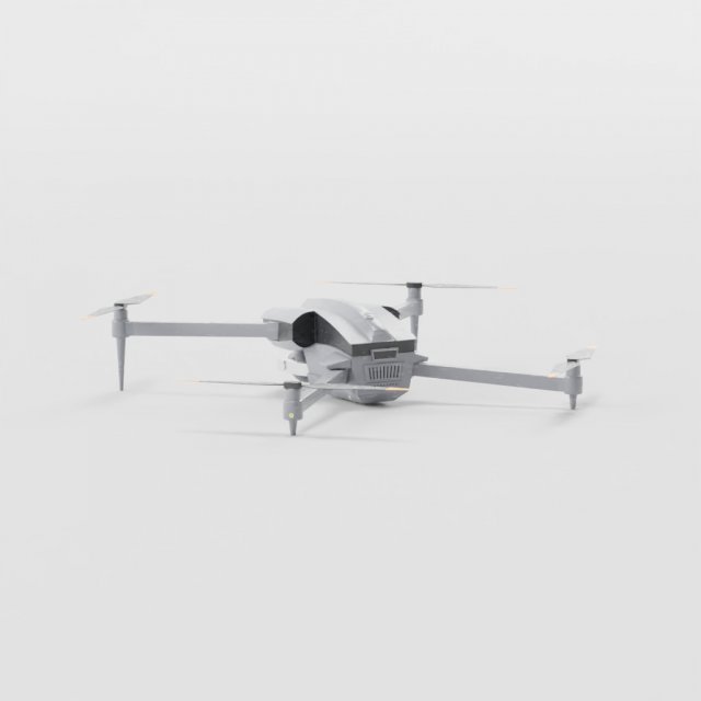 Quadcopter Drone 3D Model in Drone / Copter 3DExport