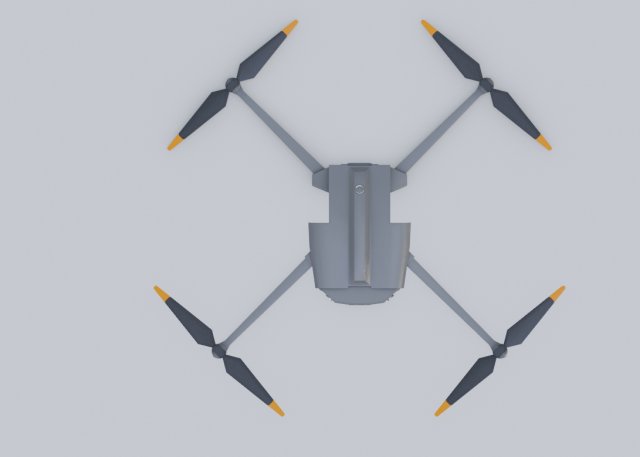 Quadcopter Drone 3D Model in Drone / Copter 3DExport