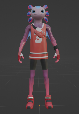 Axo 3D Model in Fantasy 3DExport