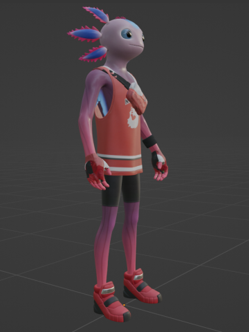 Axo 3D Model in Fantasy 3DExport