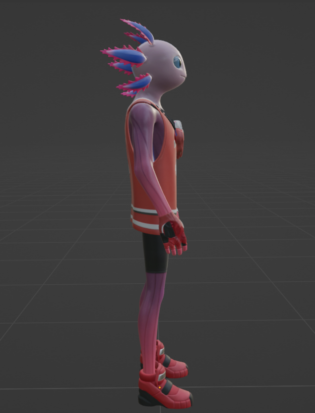 Axo 3D Model in Fantasy 3DExport