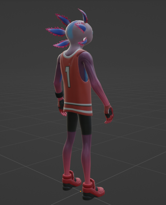 Axo 3D Model in Fantasy 3DExport