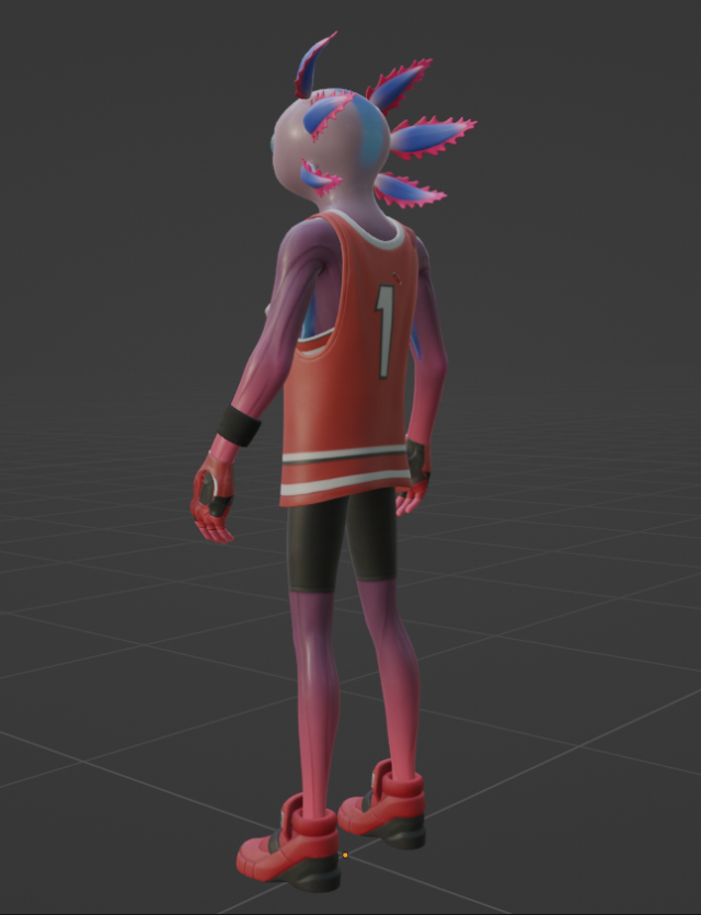 Axo 3D Model in Fantasy 3DExport
