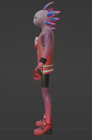 Axo 3D Model in Fantasy 3DExport