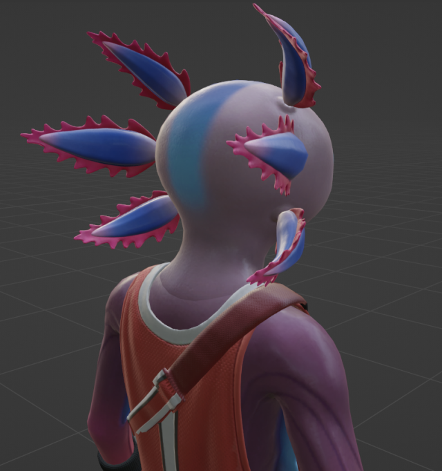 Axo 3D Model in Fantasy 3DExport