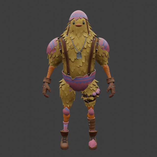 Cluck - Fortnite 3D Model in Fantasy 3DExport