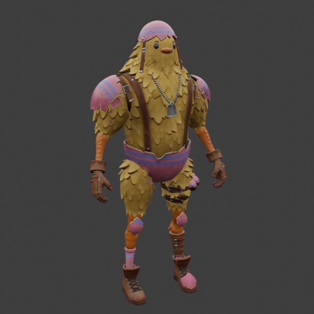 Cluck - Fortnite 3D Model in Fantasy 3DExport