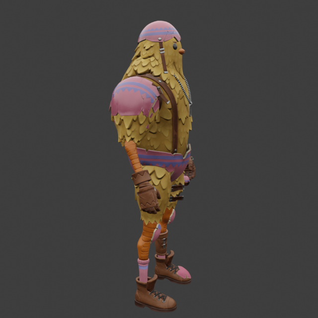 Cluck - Fortnite 3D Model in Fantasy 3DExport