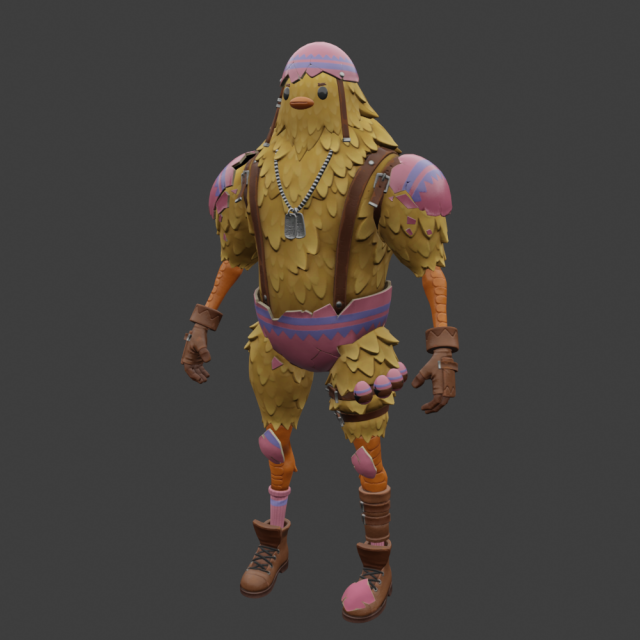 Cluck - Fortnite 3D Model in Fantasy 3DExport