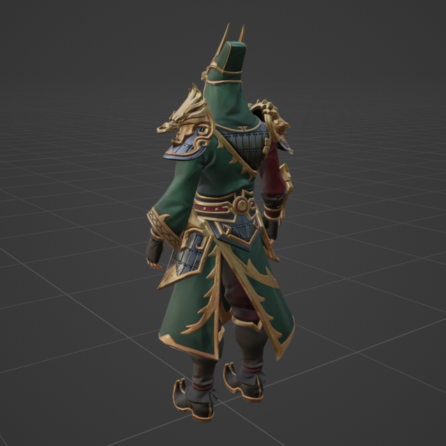 Guan Yu - Fortnite 3D Model in Man 3DExport