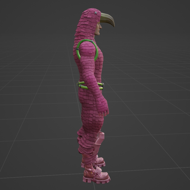King Flamingo - Fortnite 3D Model in Man 3DExport