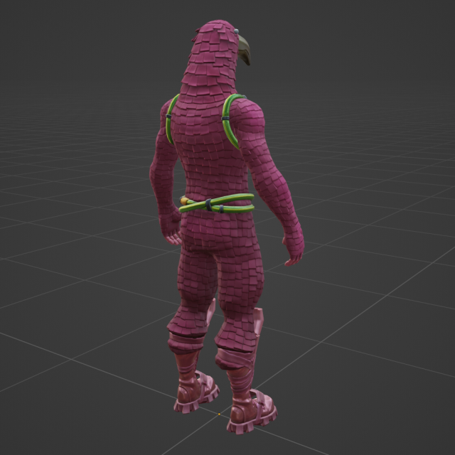 King Flamingo - Fortnite 3D Model in Man 3DExport