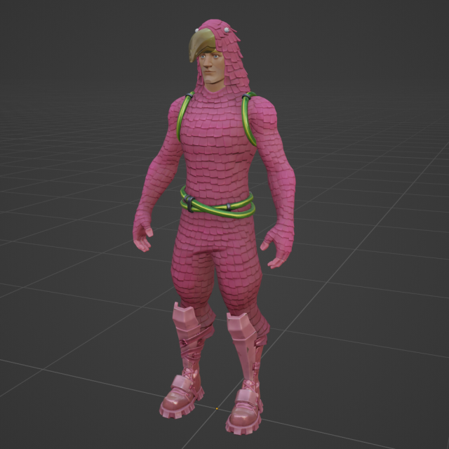 King Flamingo - Fortnite 3D Model in Man 3DExport