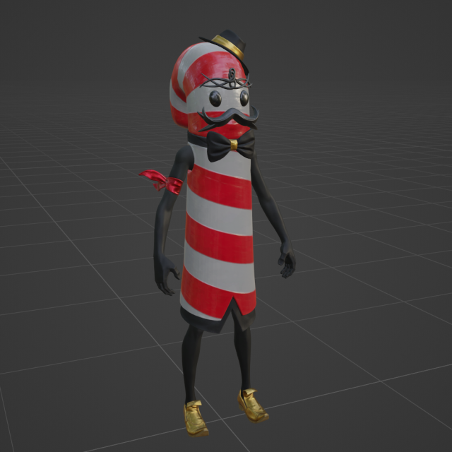 Mr Dappermint - Fortnite Modèle 3D in Fantasme 3DExport