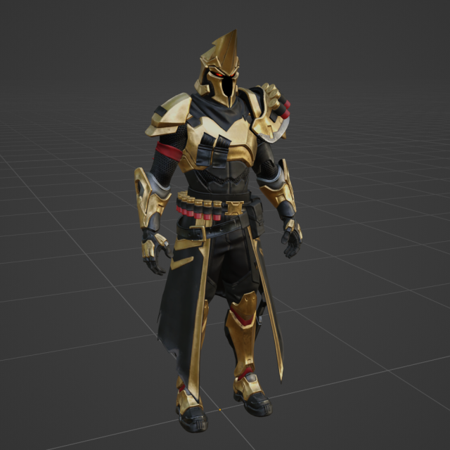 Ultima Knight - Fortnite 3D Model in Man 3DExport