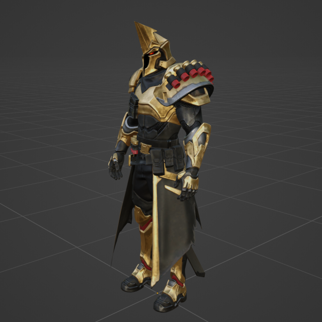 Ultima Knight - Fortnite 3D Model in Man 3DExport