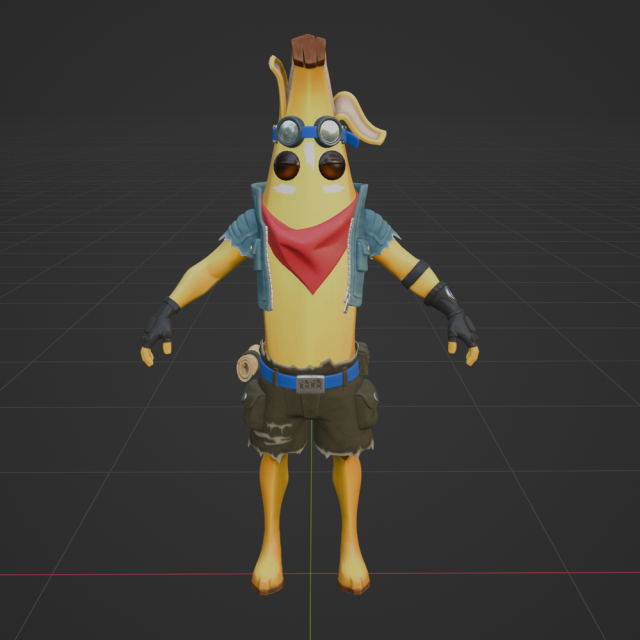 Adventure Peely - Fortnite 3D Model in Fantasy 3DExport