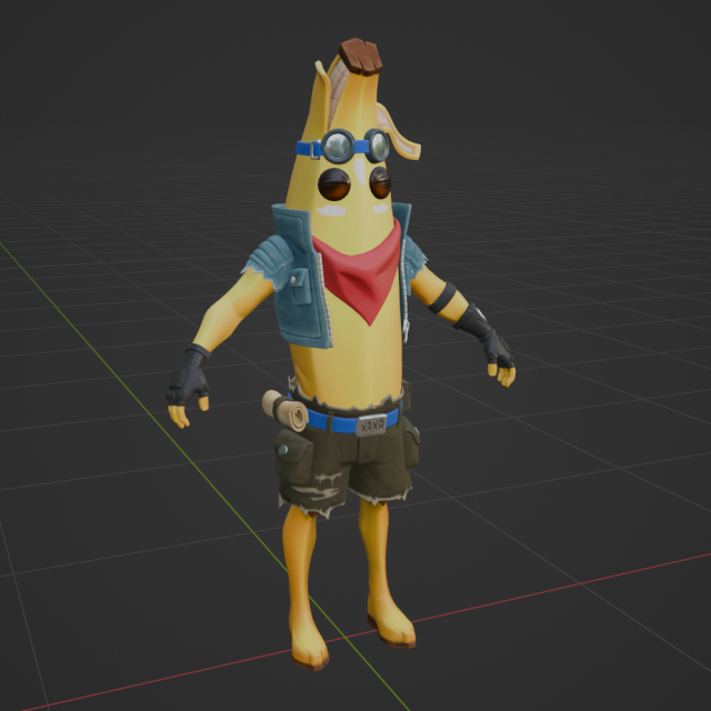 Adventure Peely - Fortnite 3D Model in Fantasy 3DExport