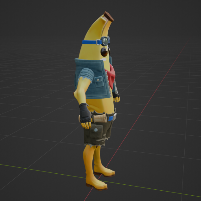 Adventure Peely - Fortnite 3D Model in Fantasy 3DExport