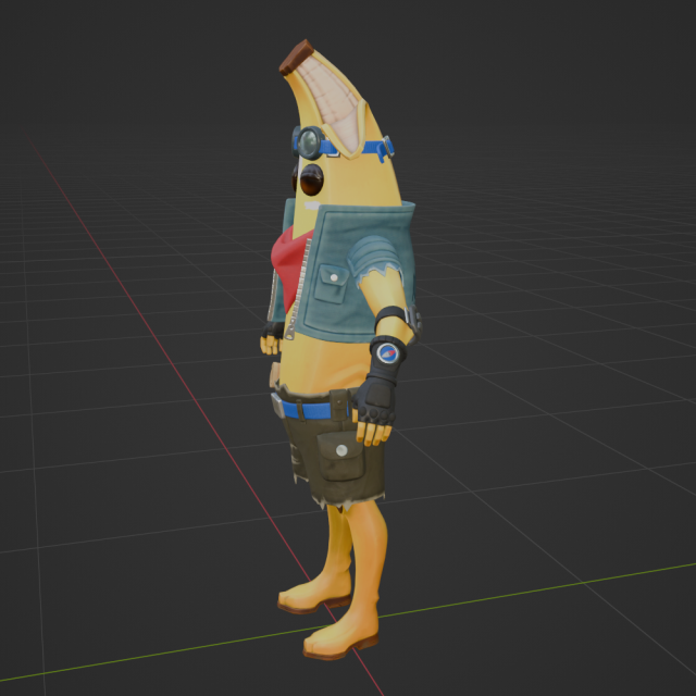 Adventure Peely - Fortnite 3D Model in Fantasy 3DExport