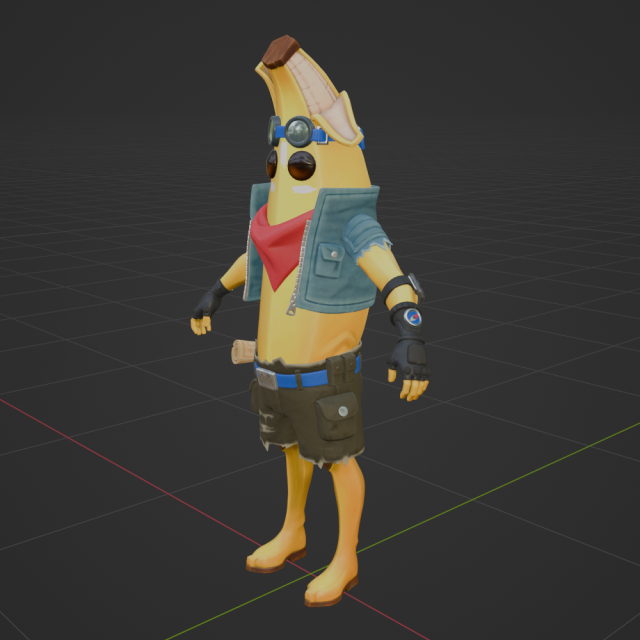 Adventure Peely - Fortnite 3D Model in Fantasy 3DExport