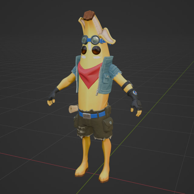 Adventure Peely - Fortnite 3D Model in Fantasy 3DExport